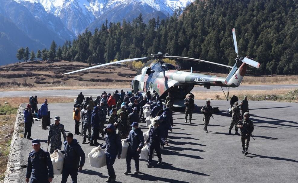 Ballot boxes from four Humla local levels to arrive only on Tuesday