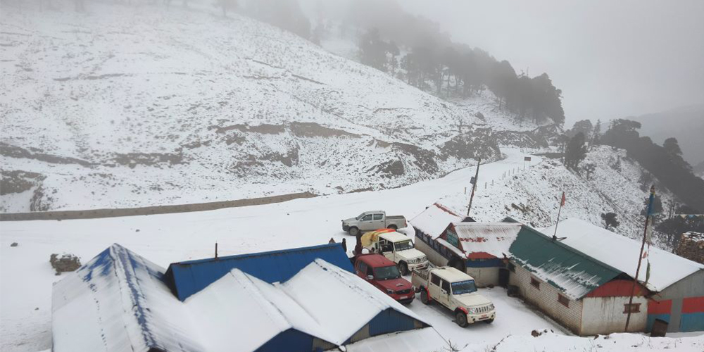 Snowfall grips Rukum-east