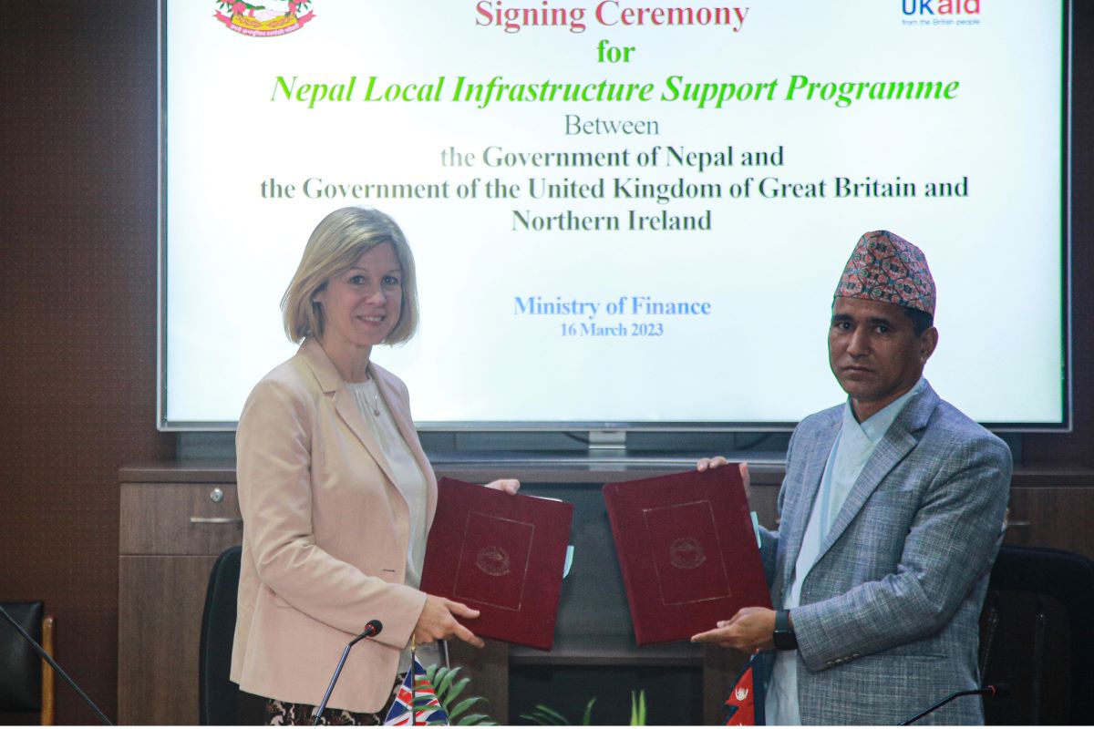 Britain to grant 90 million pounds for Infrastructure Development to Nepal