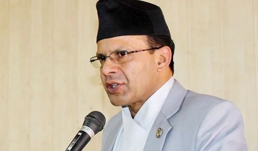 Former Minister Dr Rijal provides Rs 5 million in donation