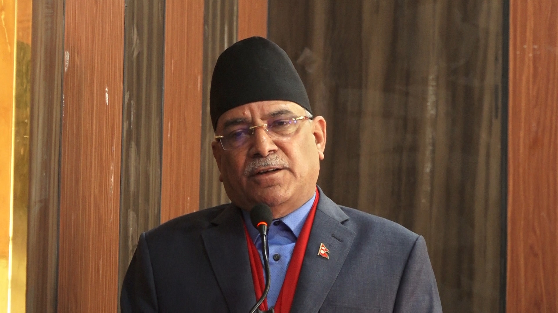 PM Prachanda arrives in Chitwan