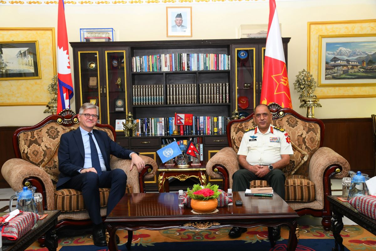 UN USG for peace operations calls on COAS Sharma