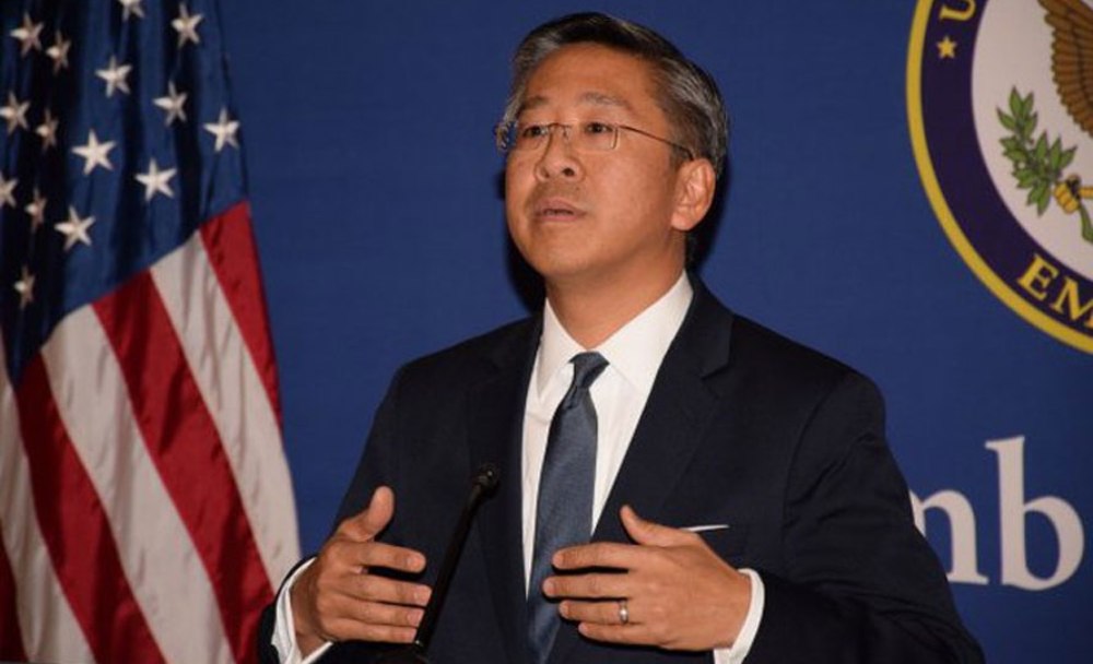 US Assistant Secretary of State, Lu, arrives