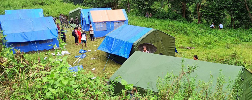 Landslide-affected residents of Barhabise relocated