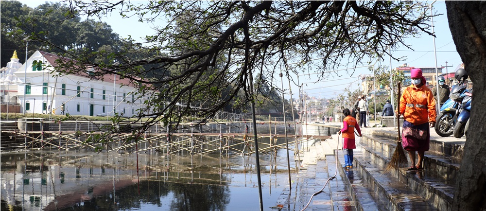 Special places being constructed for performing Chhath rituals