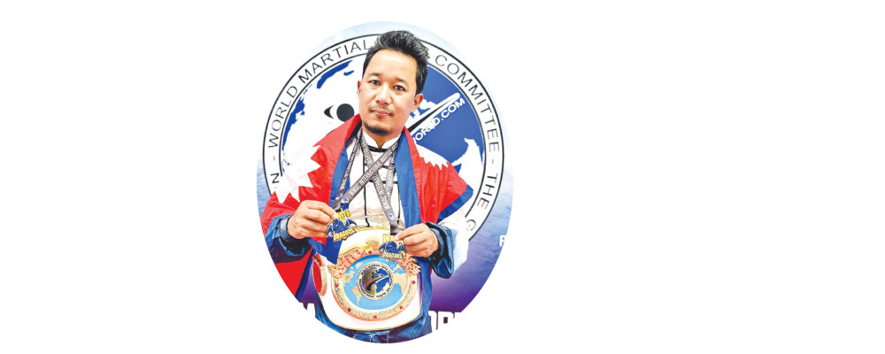 Martial Artist Siddartha promoting WUMA Kung Fu in Nepal