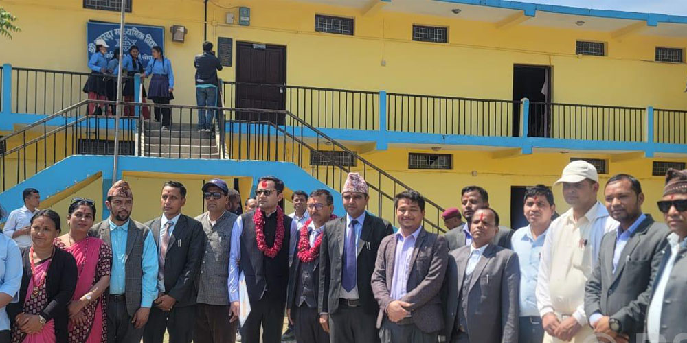 School building constructed in Khotang with Indian aid