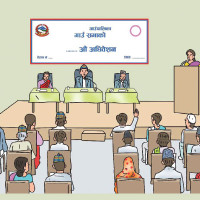 Welcoming guests by dancing