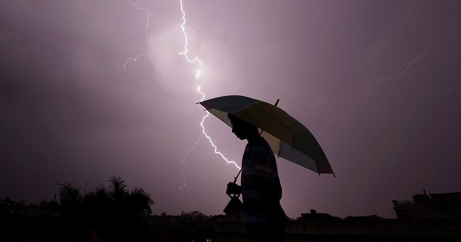 Light rainfall in Koshi