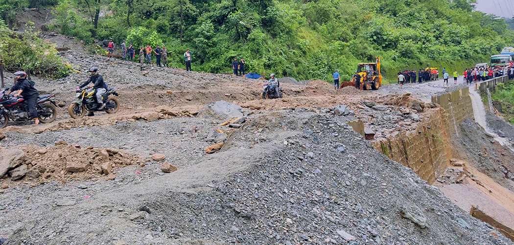 Traffic resumes on Narayangadh – Muglin road section