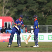 Bridge construction over Triyuga River in limbo