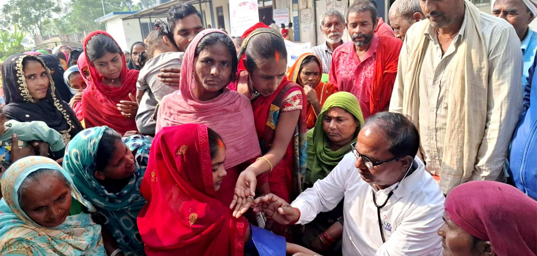 Madhesi, Muslim women flock free health camp in Duduwa