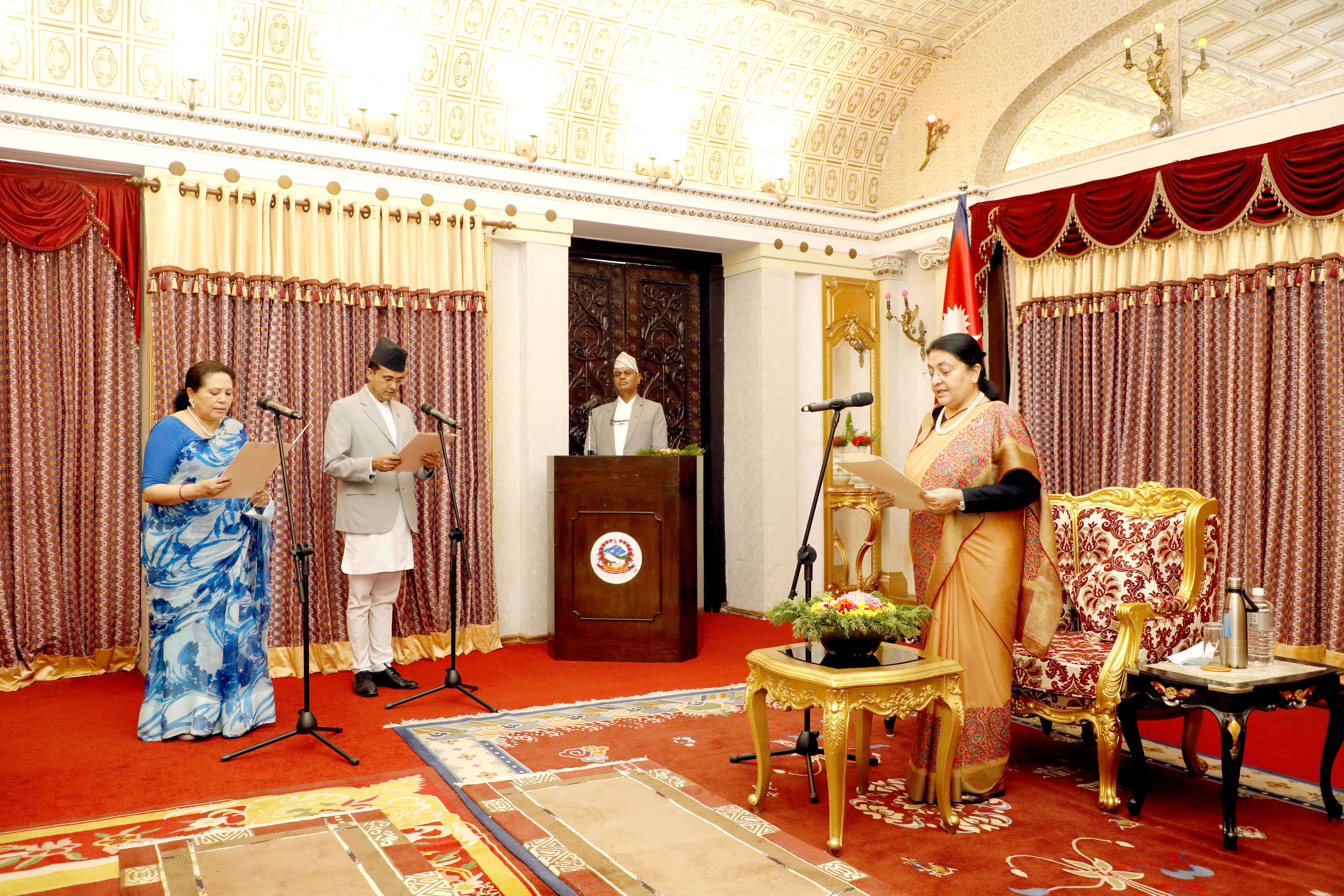 President administers oath to two ambassadors