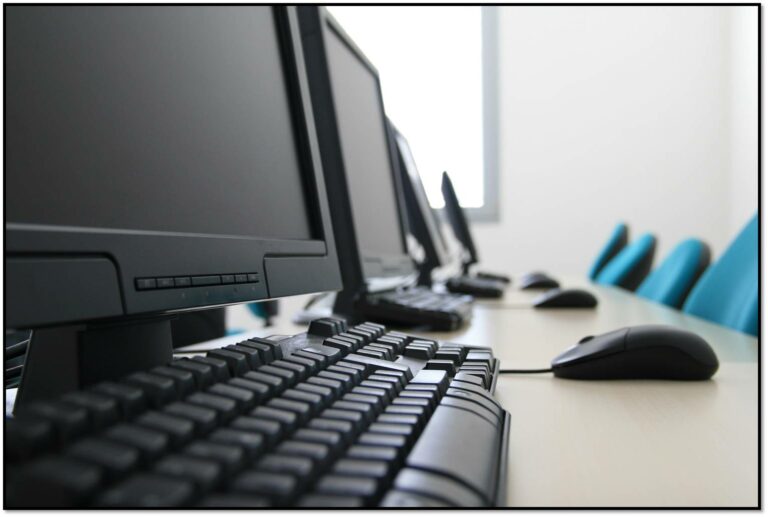 Basic computer training to blind people