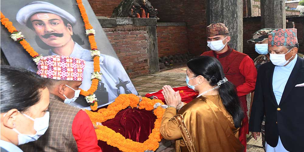 President Bhandari pays tribute to Kaji Tularam Pande